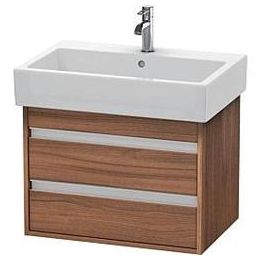 Duravit Ketho Waschtisch-Unterschrank KT662407979 65 x 44 cm, nussbaum natur, 2 Schubkästen, wandhängend