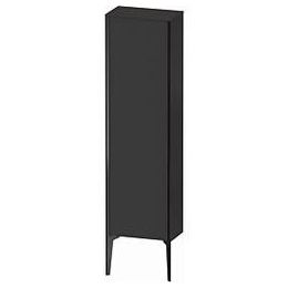 Duravit XViu Halbhochschrank XV1315RB280 40x24x133cm, schwarz matt, Tür rechts, graphit supermatt