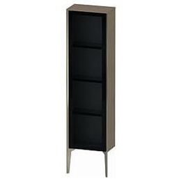 Duravit XViu Halbhochschrank XV1365LB135 40x24x133cm, Glastür, champagner matt, Tür links, Eiche terra