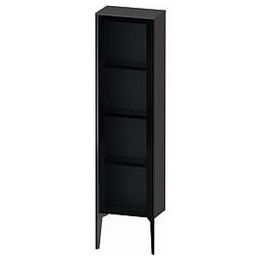 Duravit XViu Halbhochschrank XV1365RB249 40x24x133cm, Glastür, schwarz matt, Tür rechts, graphit matt