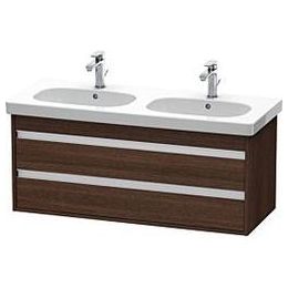 Duravit Ketho Waschtisch-Unterschrank KT664905353 115 x 45,5 cm, kastanie dunkel, 2 Schubkästen, wandhängend