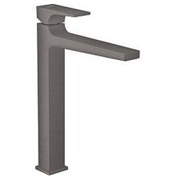 Hansgrohe Metropol Waschtisch-Einhebelmischer 32512340 Ausladung 204 mm, Push-Open Ablaufgarnitur, brushed black chrome