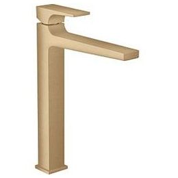 Hansgrohe Metropol Waschtisch-Einhebelmischer 32512140 Ausladung 204 mm, Push-Open Ablaufgarnitur, brushed bronze