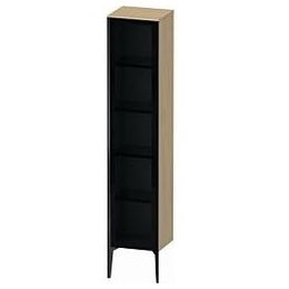 Duravit XViu Hochschrank XV1375LB271 40x36x177cm, Glastür, schwarz matt, Tür links, mediterrane eiche