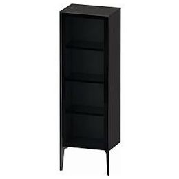 Duravit XViu Halbhochschrank XV1368RB280 50x36x133cm, Glastür, schwarz matt, Tür rechts, graphit supermatt