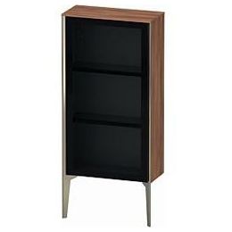 Duravit XViu Halbhochschrank XV1361LB179 50x24x89cm, Glastür, champagner matt, Tür links, nussbaum natur