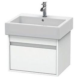 Duravit Ketho Waschtisch-Unterschrank KT668601818 55 x 44 cm, weiß matt, 1 Auszug, wandhängend