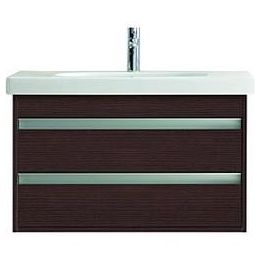 Duravit Ketho Waschtisch-Unterschrank KT664705353 80 x 45,5 cm, kastanie dunkel, 2 Schubkästen, wandhängend