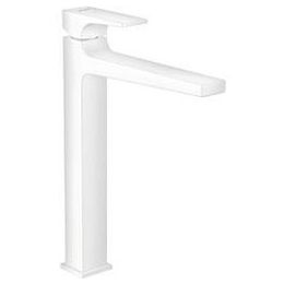 Hansgrohe Metropol Waschtisch-Einhebelmischer 32512700 Ausladung 204 mm, Push-Open Ablaufgarnitur, mattweiß