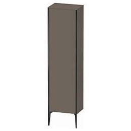 Duravit XViu Hochschrank XV1336LB290 50x36x177cm, schwarz matt, Tür links, flannel grey seidenmatt