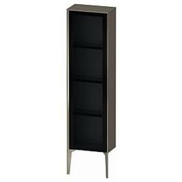 Duravit XViu Halbhochschrank XV1365LB189 40x24x133cm, Glastür, champagner matt, Tür links, flannel grey hochglanz