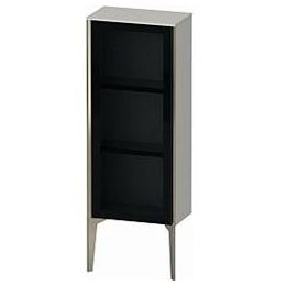 Duravit XViu Halbhochschrank XV1360LB107 40x24x89cm, Glastür, champagner matt, Tür links, betongrau matt