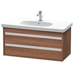 Duravit Ketho Waschtisch-Unterschrank KT664807979 100 x 45,5 cm, nussbaum natur, 2 Schubkästen, wandhängend