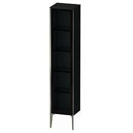 Duravit XViu Hochschrank XV1375LB116 40x36x177cm, Glastür, champagner matt, Tür links, Eiche schwarz