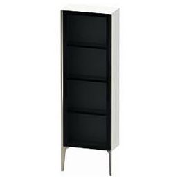 Duravit XViu Halbhochschrank XV1366RB118 50x24x133cm, Glastür, champagner matt, Tür rechts, weiß matt