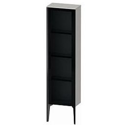 Duravit XViu Halbhochschrank XV1365RB207 40x24x133cm, Glastür, schwarz matt, Tür rechts, betongrau matt