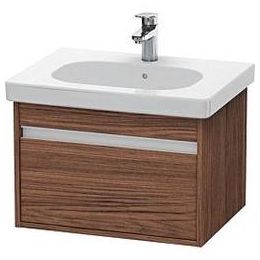 Duravit Ketho Waschtisch-Unterschrank KT667002121 60 x 45,5 cm, nussbaum dunkel, 1 Auszug, wandhängend