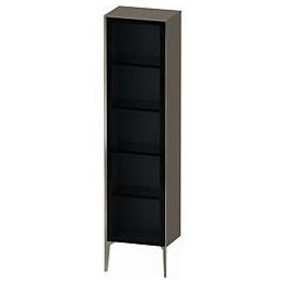 Duravit XViu Hochschrank XV1376LB190 50x36x177cm, Glastür, champagner matt, Tür links, flannel grey seidenmatt