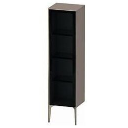 Duravit XViu Halbhochschrank XV1367LB143 40x36x133cm, Glastür, champagner matt, Tür links, basalt matt