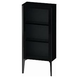 Duravit XViu Halbhochschrank XV1361RB240 50x24x89cm, Glastür, schwarz matt, Tür rechts, schwarz hochglanz