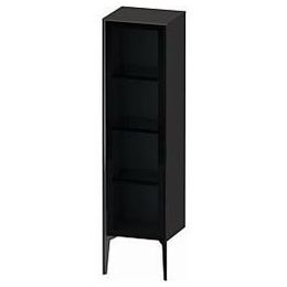 Duravit XViu Halbhochschrank XV1367LB280 40x36x133cm, Glastür, schwarz matt, Tür links, graphit supermatt