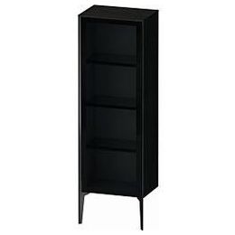 Duravit XViu Halbhochschrank XV1368RB216 50x36x133cm, Glastür, schwarz matt, Tür rechts, Eiche schwarz