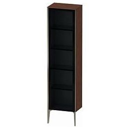 Duravit XViu Hochschrank XV1376LB113 50x36x177cm, Glastür, champagner matt, Tür links, amerikanischer nussbaum