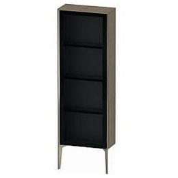 Duravit XViu Halbhochschrank XV1366RB135 50x24x133cm, Glastür, champagner matt, Tür rechts, Eiche terra