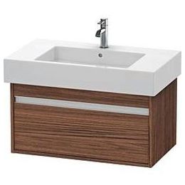 Duravit Ketho Waschtisch-Unterschrank KT669002121 80 x 45,5 cm, nussbaum dunkel, 1 Auszug, wandhängend