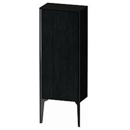 Duravit XViu Halbhochschrank XV1305LB216 40x24x89cm, schwarz matt, Tür links, Eiche schwarz