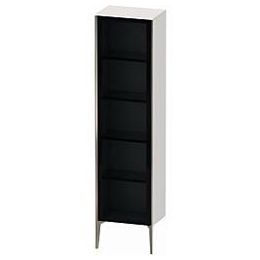 Duravit XViu Hochschrank XV1376LB122 50x36x177cm, Glastür, champagner matt, Tür links, weiß hochglanz