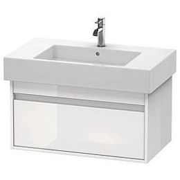 Duravit Ketho Waschtisch-Unterschrank KT669002222 80 x 45,5 cm, weiß hochglanz, 1 Auszug, wandhängend