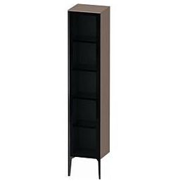 Duravit XViu Hochschrank XV1375RB286 40x36x177cm, Glastür, schwarz matt, Tür rechts, cappucino hochglanz