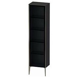 Duravit XViu Hochschrank XV1376LB180 50x36x177cm, Glastür, champagner matt, Tür links, graphit supermatt