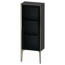 Duravit XViu Halbhochschrank XV1360LB149 40x24x89cm, Glastür, champagner matt, Tür links, graphit matt