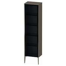 Duravit XViu Hochschrank XV1376LB189 50x36x177cm, Glastür, champagner matt, Tür links, flannel grey hochglanz