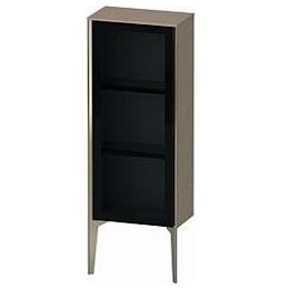 Duravit XViu Halbhochschrank XV1360LB111 40x24x89cm, Glastür, champagner matt, Tür links, eiche kaschmir