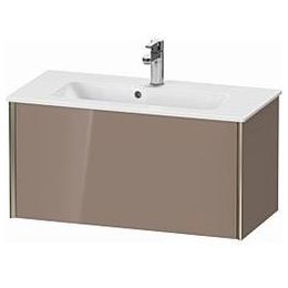 Duravit XViu Waschtisch-Unterschrank XV40790B186 81 x 40 x 39 cm, cappucino hochglanz, 1 Auszug, wandhängend, champagner matt