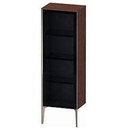 Duravit XViu Halbhochschrank XV1368LB113 50x36x133cm, Glastür, champagner matt, Tür links, amerikanischer nussbaum