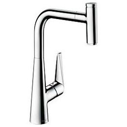 Hansgrohe Talis Spültisch-Einhebelmischer 72826000 mit Ausziehauslauf, 1jet, 4,4 l/min, chrom