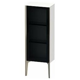 Duravit XViu Halbhochschrank XV1360RB118 40x24x89cm, Glastür, champagner matt, Tür rechts, weiß matt