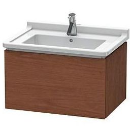 Duravit L-Cube Waschtisch-Unterschrank LC616401313 67 x 46,9 cm, amerikanischer nussbaum, 1 Auszug, wandhängend