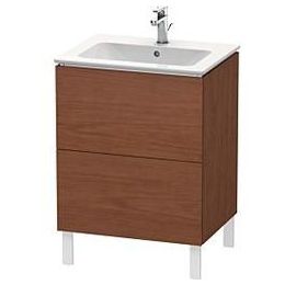 Duravit L-Cube Waschtisch-Unterschrank LC662501313 62 x 48,1 cm, amerikanischer nussbaum, 2 Auszüge, stehend