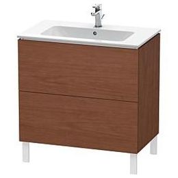 Duravit L-Cube Waschtisch-Unterschrank LC662601313 82 x 48,1 cm, amerikanischer nussbaum, 2 Auszüge, stehend