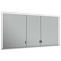 KEUCO Royal Lumos Spiegelschrank 14316172303 1400 x 735 x 165 mm, Wandeinbau, silber-eloxiert, 3 lange Türen