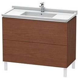 Duravit L-Cube Waschtisch-Unterschrank LC661001313 102 x 46,9 cm, amerikanischer nussbaum, 2 Auszüge, stehend