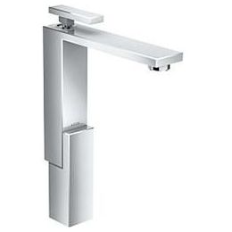 hansgrohe Axor Edge Waschtischarmatur 46030000 chrom, mit Push-Open Ablaufgarnitur, Ausladung 180mm