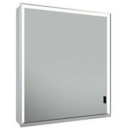 KEUCO Royal Lumos Spiegelschrank 14301172201 Wandvorbau, silber-eloxiert, verdecktes Ablagefach, 650 x 735 x 165 mm, Anschlag links