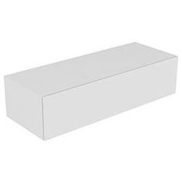 KEUCO Edition 11 Sideboard 31326280100 140 x 35 x 53,5 cm, mit LED-Beleuchtung, Lack Seidenmatt, Glas cashmere satiniert