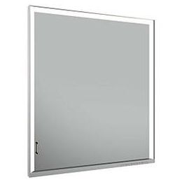 KEUCO Royal Lumos Spiegelschrank 14311172101 Wandeinbau, silber-eloxiert, verdecktes Ablagefach, 650 x 735 x 165 mm, Anschlag rechts